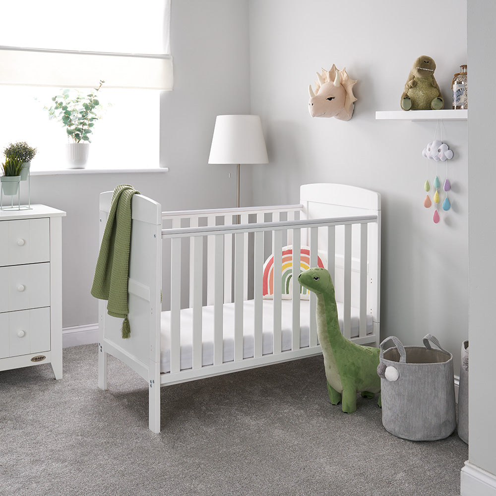 Obaby Grace Nursery Room Adjustable Mini Cot Bed – My First Nursery